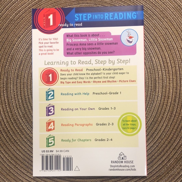 Disney | Toys | Disney Frozen Book Step Into Reading | Poshmark